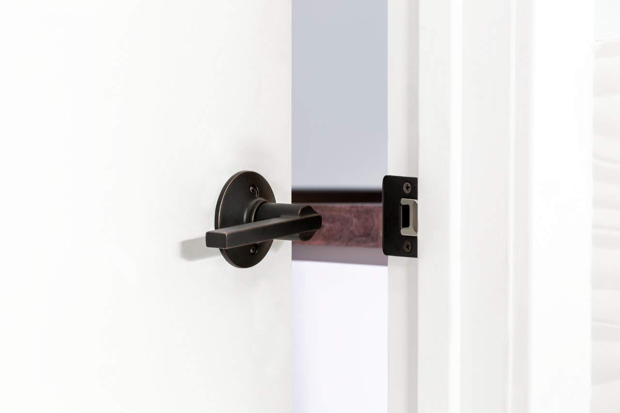 Schlage F170 LAT 622 Latitude Single Dummy Door Lever, Matte Black