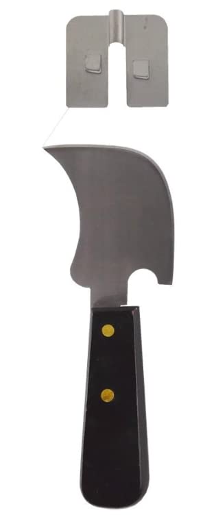 Zimpty ZY319 Quarter Moon Knife Groove Vinyl Floor Sciving Leather Cut Trimming Knife black handle and Weld Seam Guide Vinyl Weld Kit
