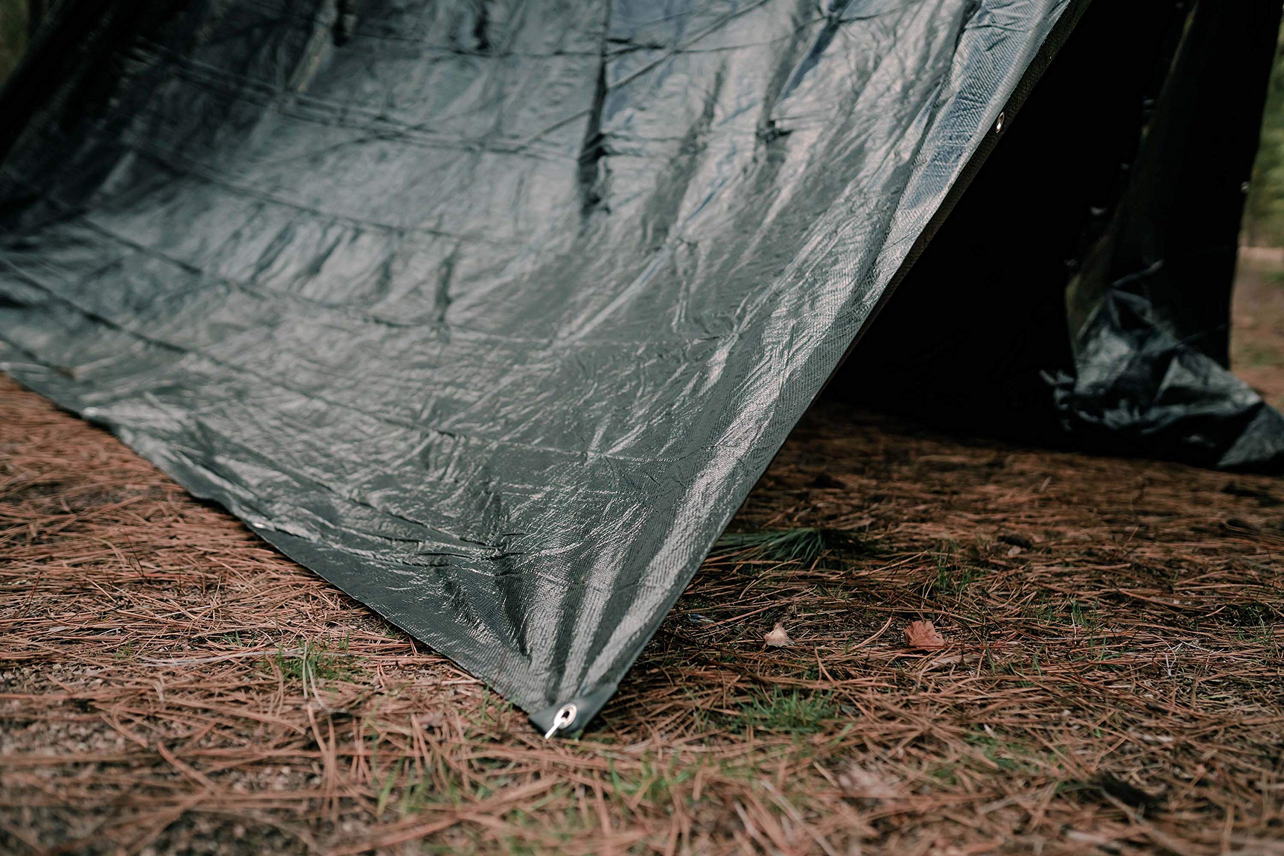 Stansport Medium-Duty Rip-Stop Tarp 14' x 16' - Dark Green