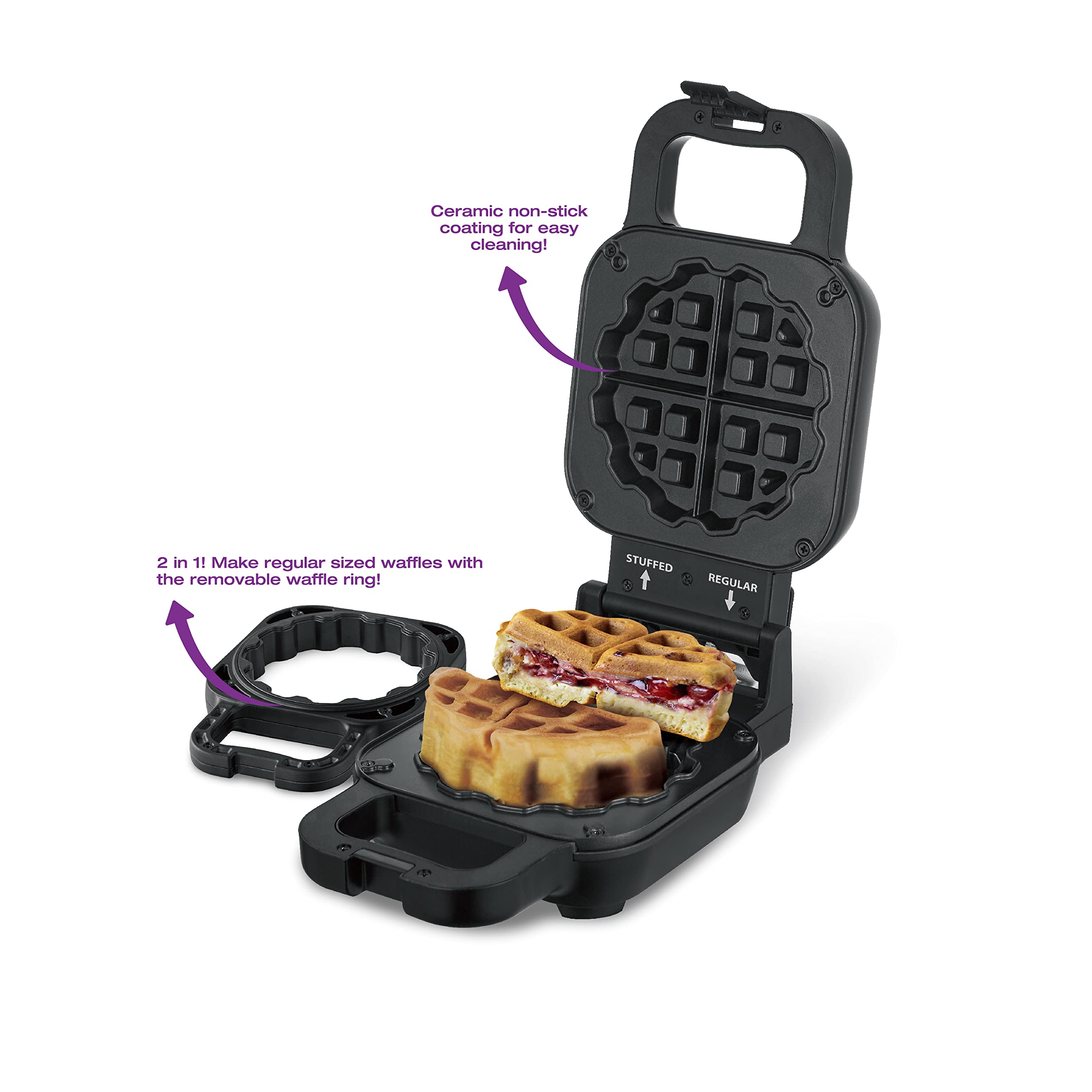 Salton Stuffed Belgian Waffle Maker