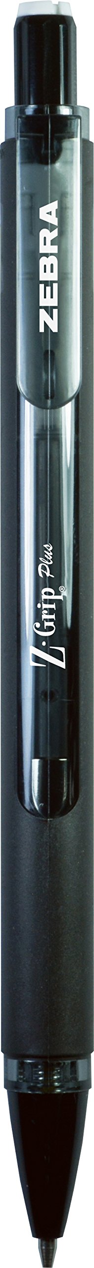 Zebra Pen Z-Grip Plus Mechanical Pencil, 0.7mm, with Lead and Erasers, Assorted Barrel Colors, Blue, Pink, Black, 3-Pack