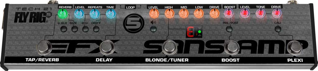 Tech 21 SansAmp Fly Rig 5 V2 Multi-Effects Pedal Bundle with 4 MXR Patches