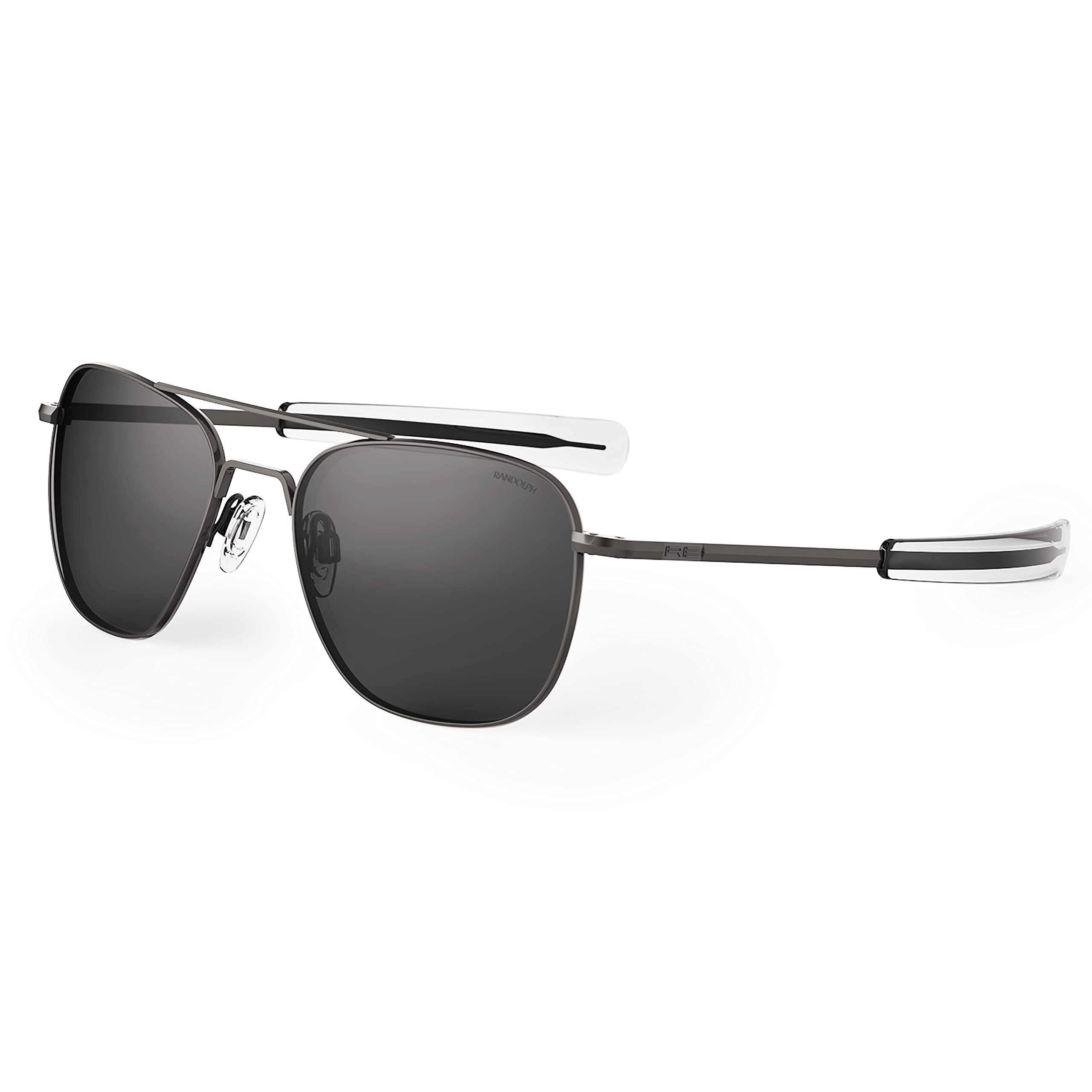 Randolph USA | Gunmetal Classic Aviator Sunglasses for Men or Women Polarized 100% UV