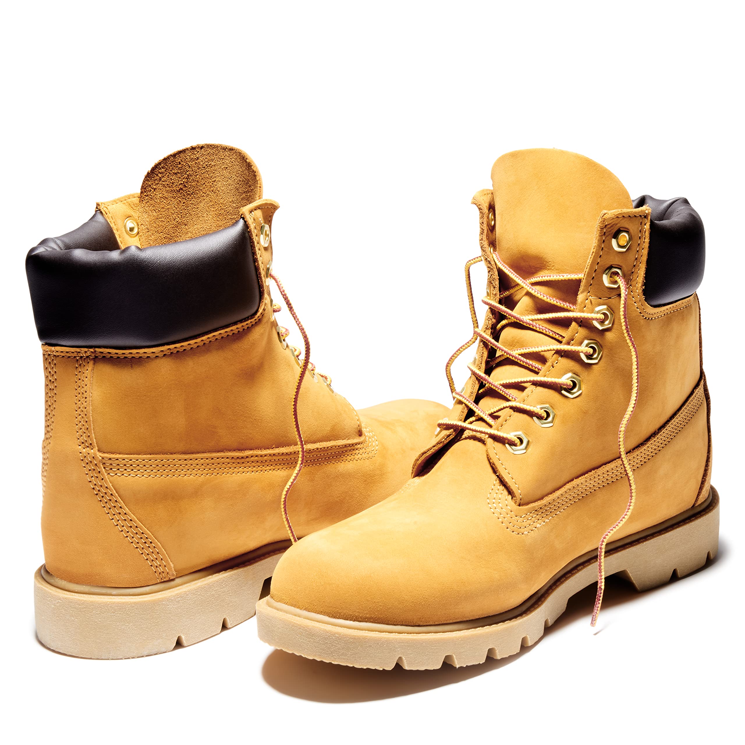 Timberland Men's 6 inch Premium Waterproof Boot Fashion, Wheat Nubuck, 8.5