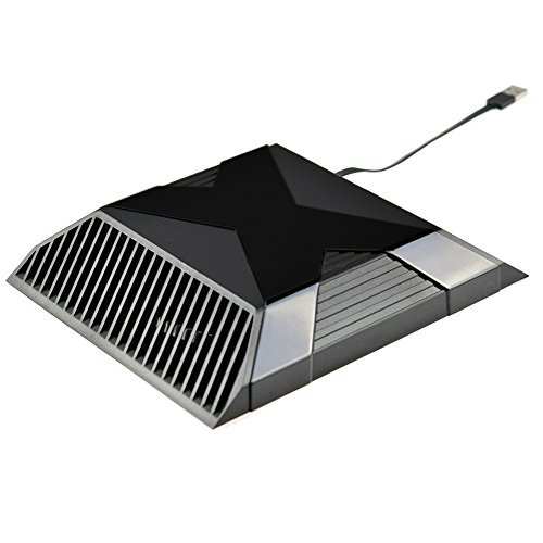XFUNY® Professional USB Powered 35℃ Auto-sensing Cooling Fan External Cooler Fan for Microsoft Xbox One Console, Black