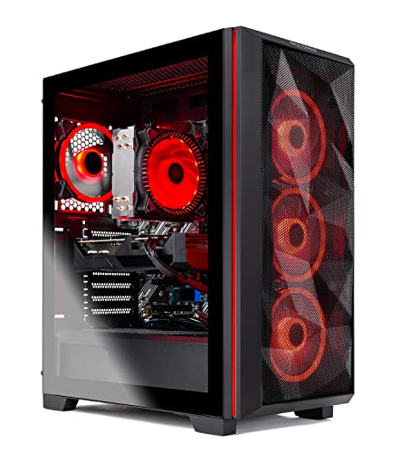 Skytech Gaming Skytech Chronos Gaming PC Desktop – Intel Core i5 12400F 2.5 GHz, Intel Arc A750, 1TB NVME Gen4 SSD, 16GB DDR4 RAM 3200, 650W Gold PSU, 11AC Wi-Fi, Windows 11 Home 64-bit