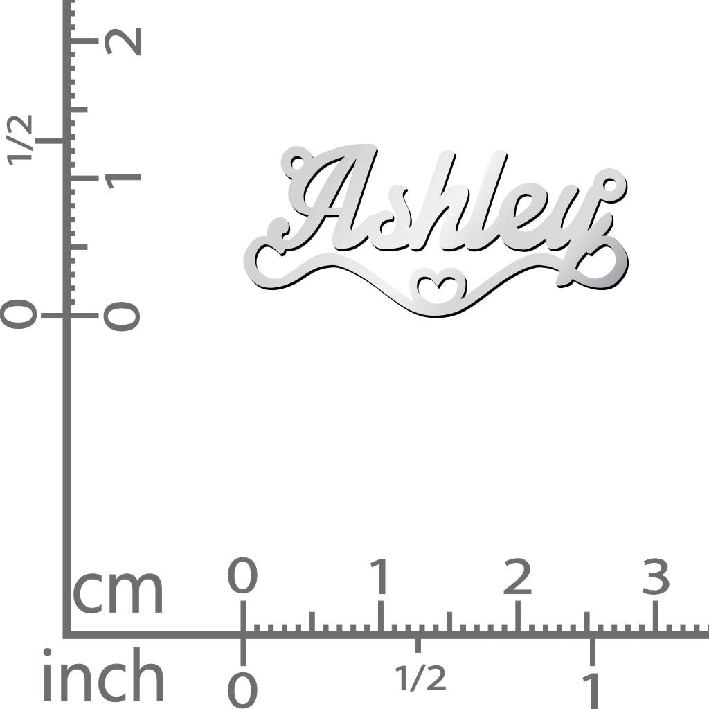 TSD 10K Yellow Gold Heart Name Necklace with a 18" Chain by JEWLR*