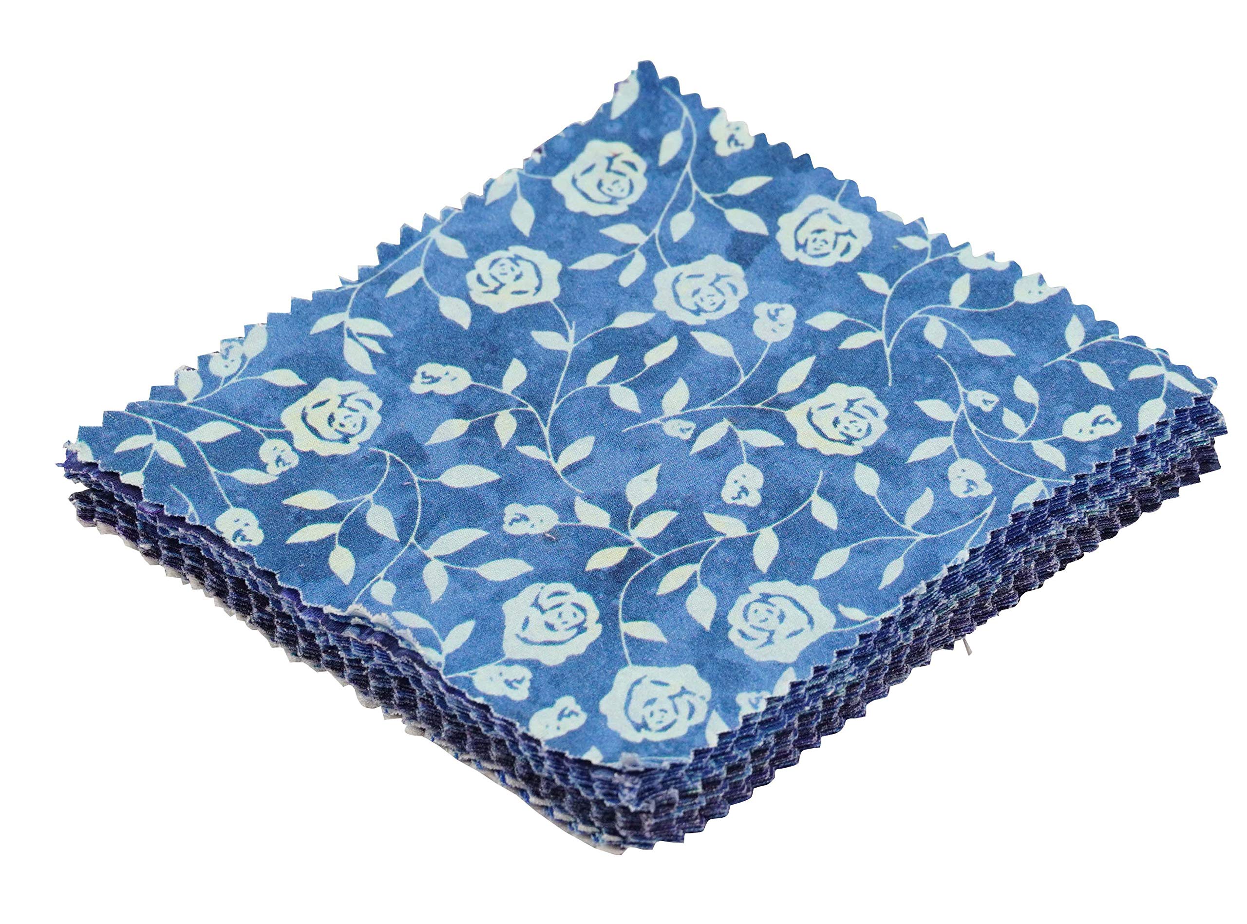 Soimoi Batik Print Precut 10-inch Cotton Fabric Quilting Squares Charm Pack DIY Patchwork Sewing Craft