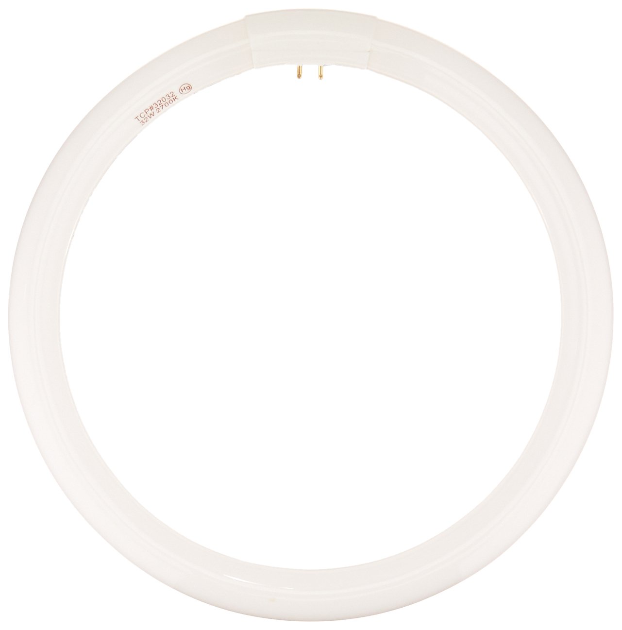 TCP CFL Double Circle Lamp, 200W Equivalent, Bright White (3500K) T6 Circline Lamp