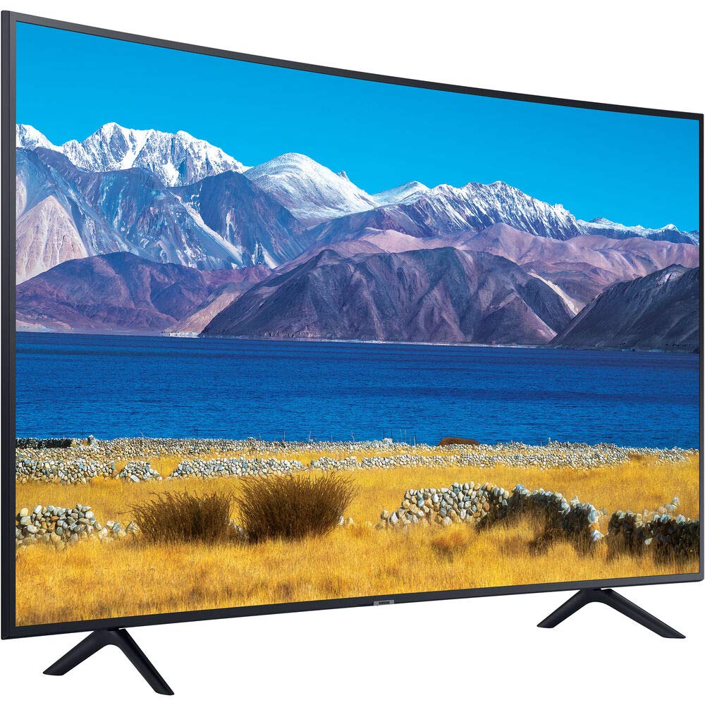 SAMSUNG 65-inch Class Curved UHD TU-8300 Series - 4K UHD HDR Smart TV With Alexa Built-in (UN65TU8300FXZA, 2020 Model), CHARCOAL BLACK