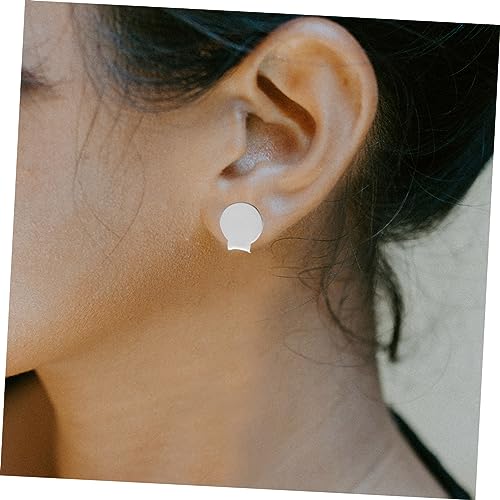 VILLCASE 100 Sets Decor Ear Rings Earring Accessory Earring Making Parts Earring Base Safe Ear Clips Clip On Earring Backs Earring Findings Earring Making Supplies Chic Jewelry Copper
