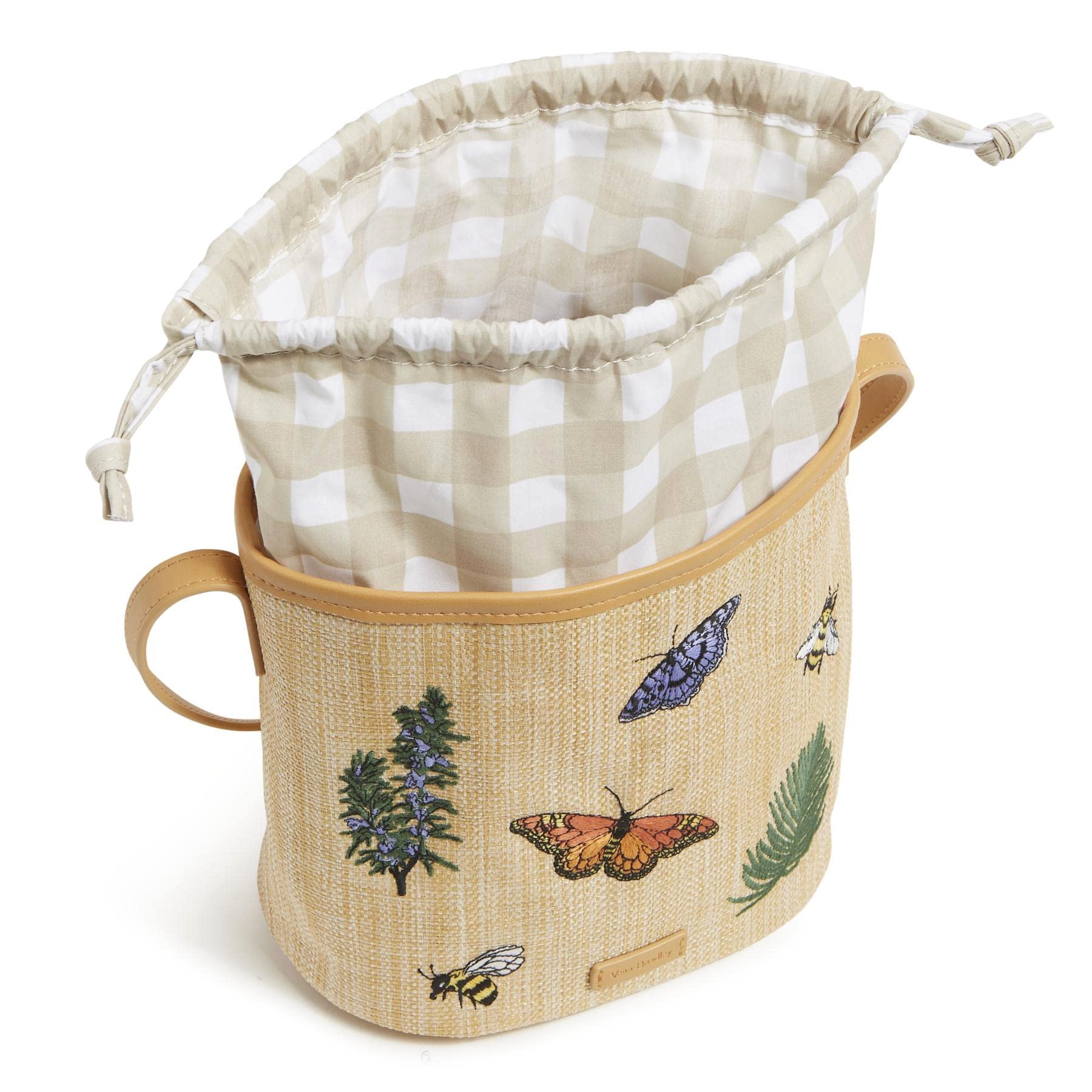 Vera Bradley Women's Straw Crossbody Purse, Light Natural Straw, One Size