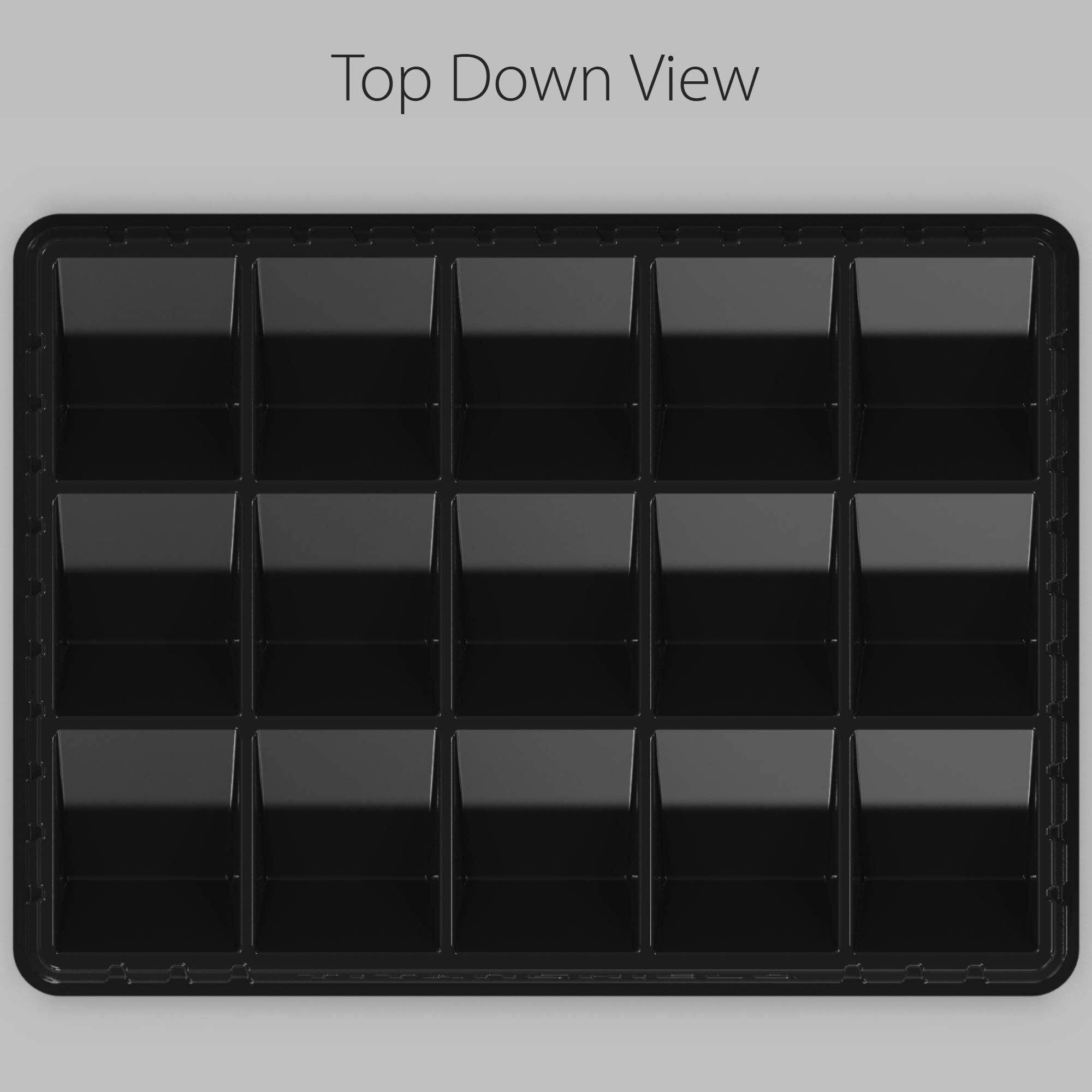 TitanShield (2 Pack Card Sorting & Dealer Tray, Black