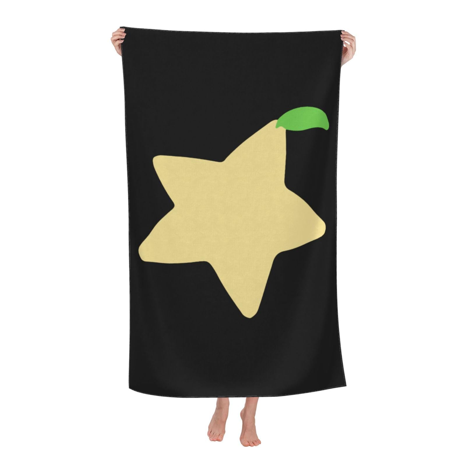 Zahika Paopu Fruit Beach Towel Absorbent Bathroom Towels Beach Towels Oversized Super 32x52 Inch