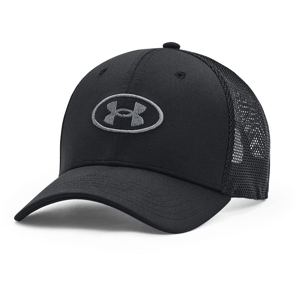 Under Armour Men's Blitzing Trucker , Black (001)/Pitch Gray , One Size Fits Most