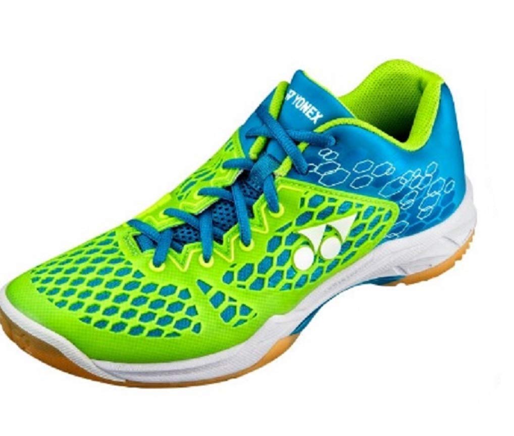 YONEX Power Cushion 03 Men's Indoor Court Shoe (Blue/Lime) (Medium, Numeric_7_Point_5)