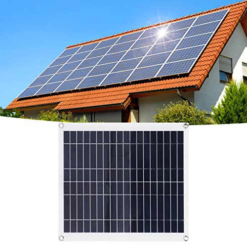 Solar Panel Kit Photovoltaic Flexible Small Multipurpose Charger Power Generation Flexible Panel 100W Battery Charger with 100A 20W Set for Battery Charging Photovoltaic Panel Solar Panels