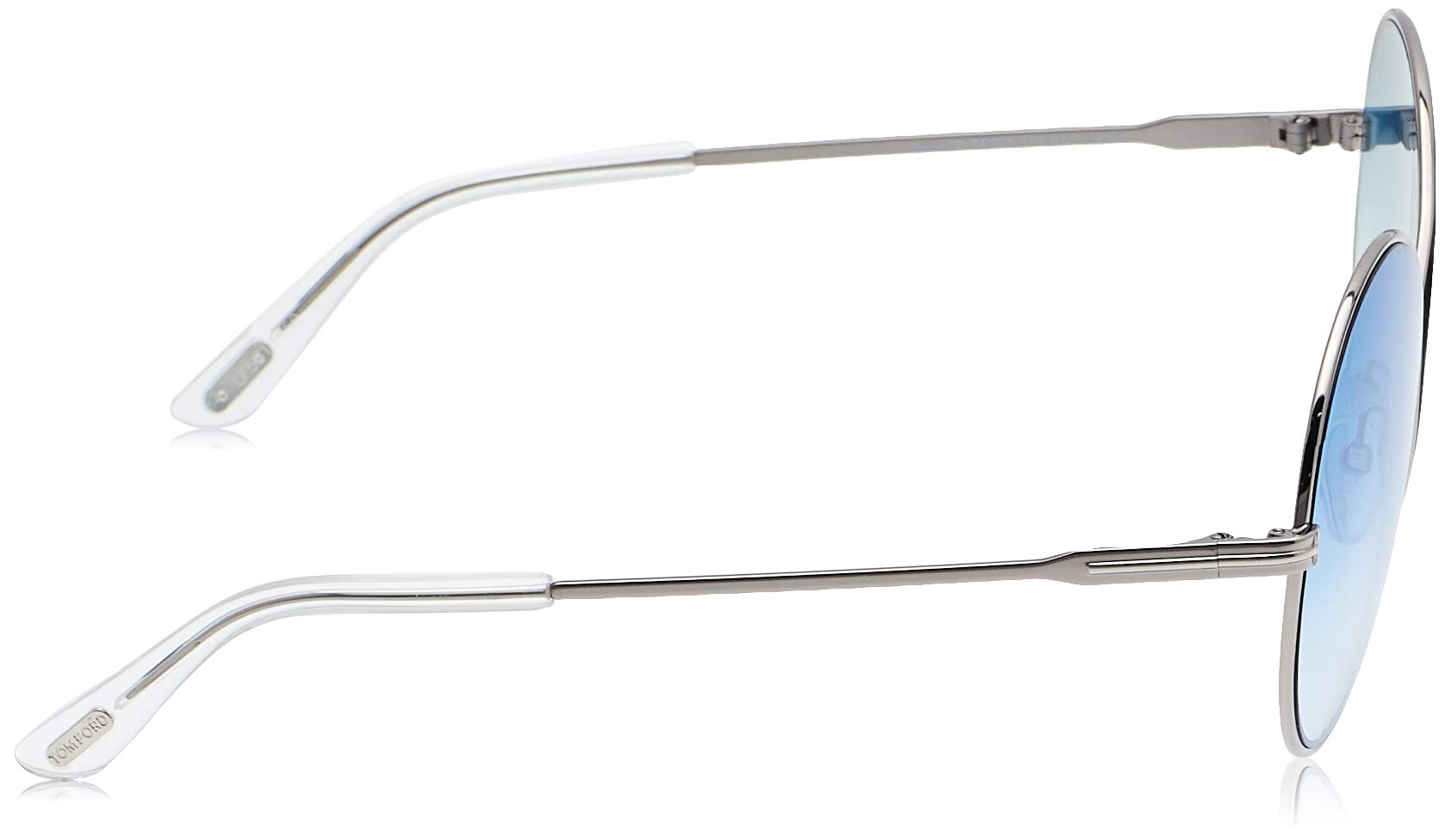 Tom Ford FT0564 14X Shiny Light Ruthenium Rania Round Sunglasses Lens Category