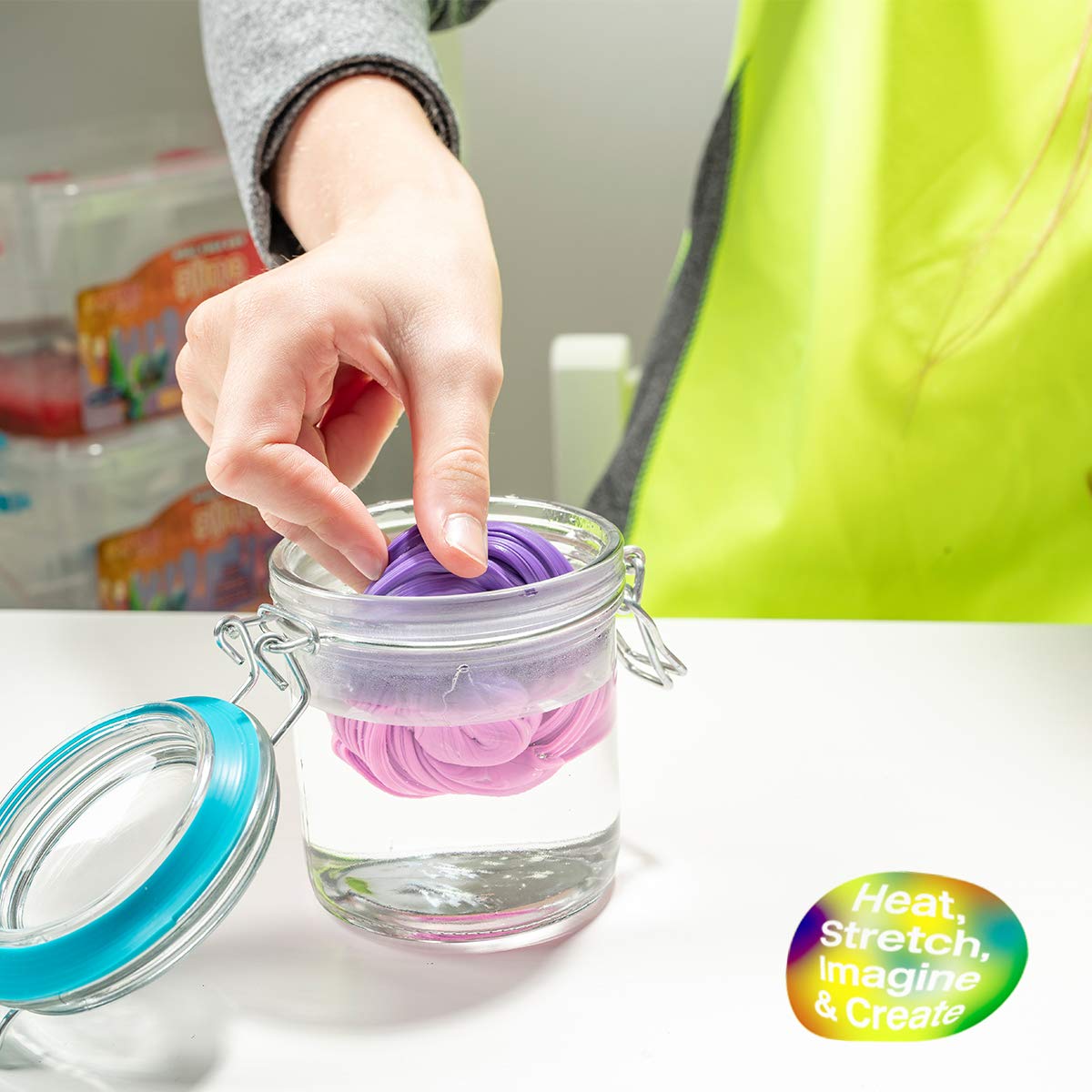 Squeeze Craft Color Changing Frudge Putty Heat Sensitive - 4 Pack Slime Putty - 2 Oz per Container - for Sensory and Tactile Stimulation, Event Prizes, Slime Parties, Educational Game, Fidget Toy