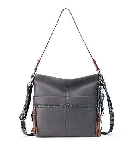 The Sak Ashland Bucket Bag in Leather, Slate