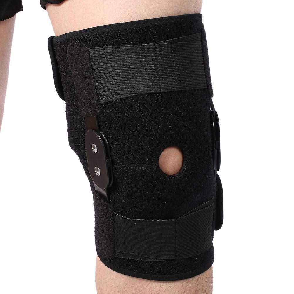 Ymiko Adjustable Sports Knee Support Brace, Leg Protector Compression Sleeves Neoprene for Arthritis, Joint Pain Relief, Injury Recovery(Black)