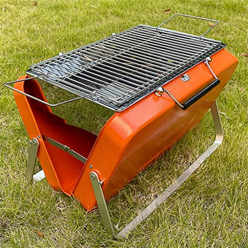 TKFDC Outdoor Charcoal Grill Portable Rotisserie Stove Home Folding Portable Field Mini Grill Full Set