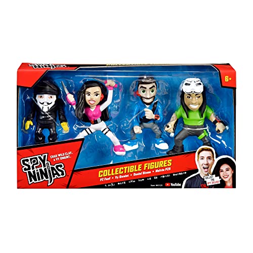 Spy Ninjas Collectible Figure 4-Pack with Vy, Multicolor, (41131)