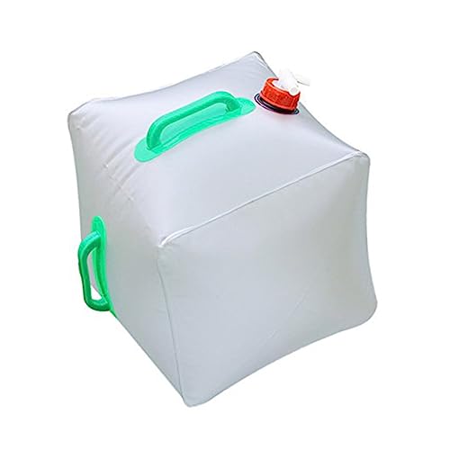 Unomor 2pcs 5 gallon water container water jug portable water kettle 20L water carrier bag water containers 5 gallon collapsible gallon water container clear kettle camping water storage
