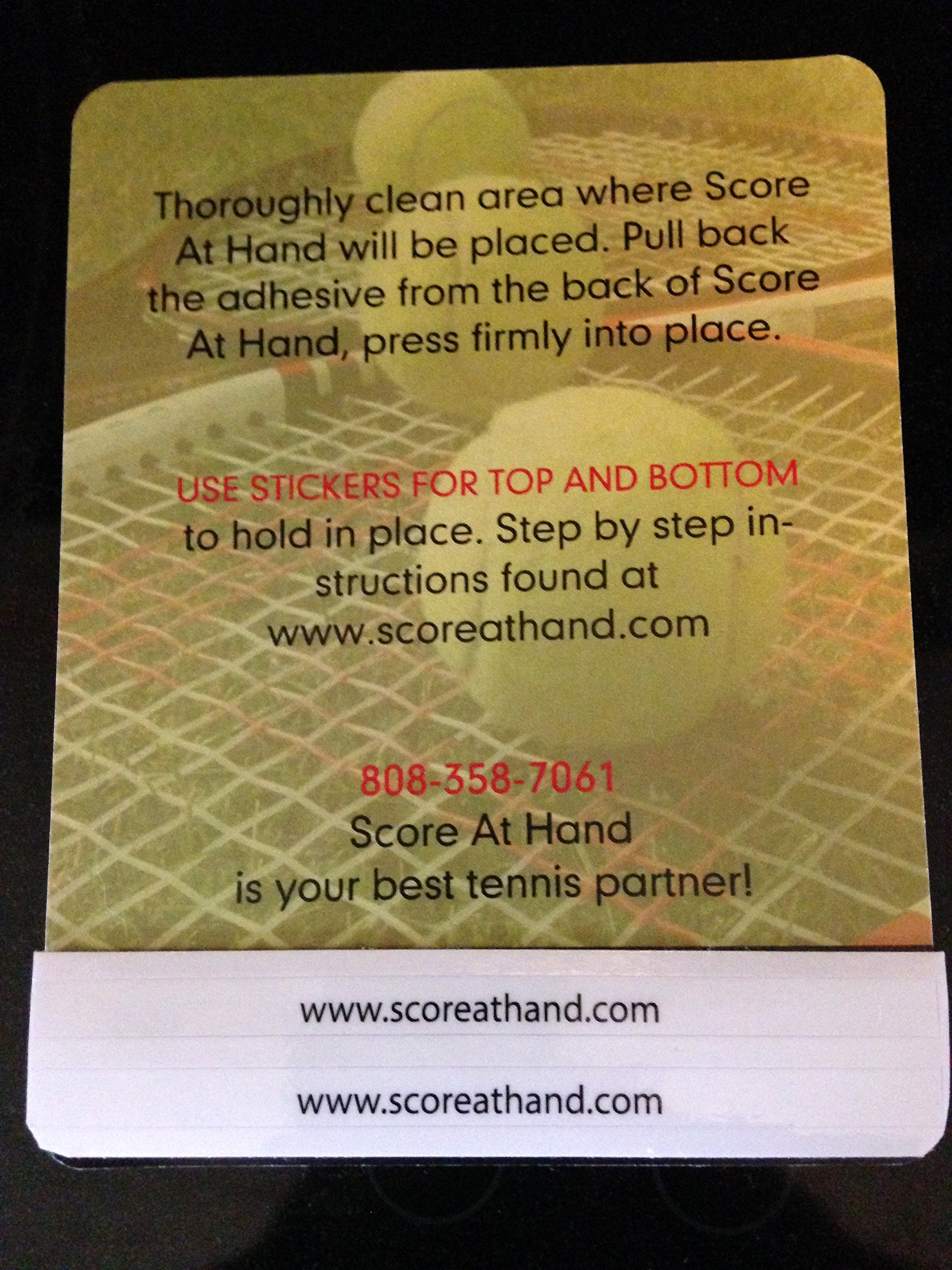 Score At Hand Tennis Racket Score Keeper