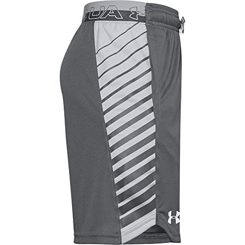 Under Armour Mk1 Shorts, Pitch Gray (015)/Halo Gray, Youth Small