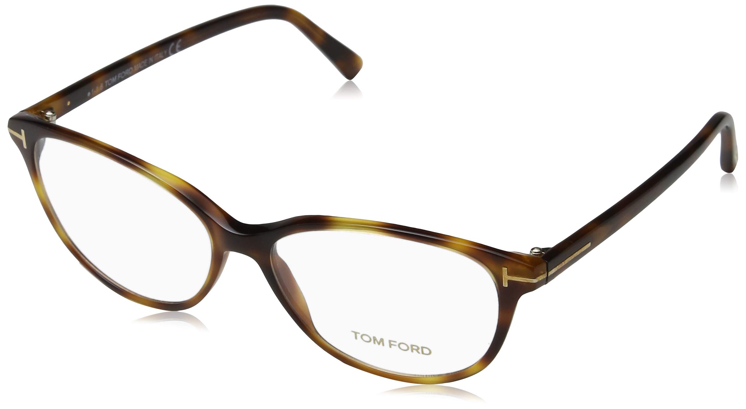 Tom Ford Oval Eyeglasses TF5404 052 Dark Havana 53mm FT5404