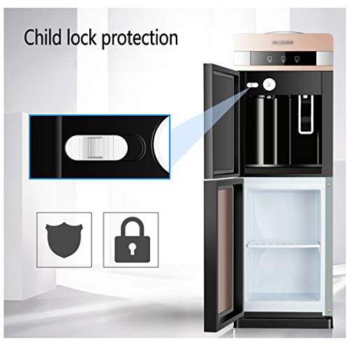 Top Loading Water Cooler Dispenser - Floor Standing Water Machine - Hot & Cold Water, Child Safety Lock, Holds 3 Or 5 Gallon Bottles - Perfect for Home and Office