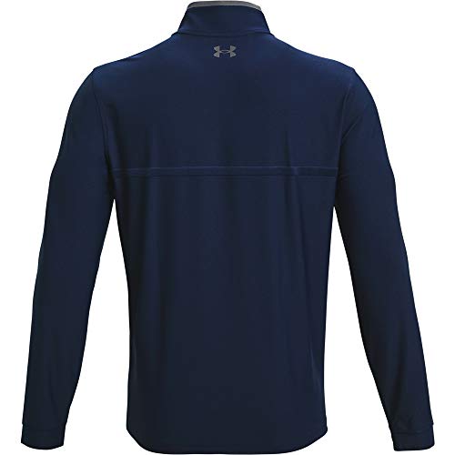Under Armour Playoff 2.0 1/4 Zip T-shirt, Academy Blue (408)/Pitch Gray, Large