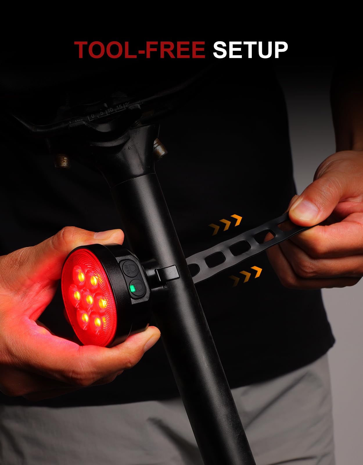 Viccux Bike Lights, [8+12 Modes & USB Rechargeable] Ultra Bright LED Bike Lights for Night Riding Front and Rear Flashlight, IP65 Waterproof Bicycle Headlight and Tail Light for Mountain Cycling 2 Set
