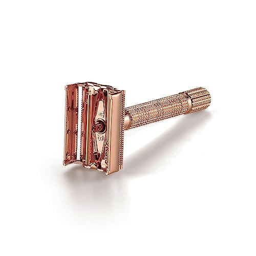VIKINGS BLADE Safety Razor for Women + 5 Swedish Steel Blades. Quick Release Head, Double Edge. Smooth, Reusable, Eco-Friendly (Model: Eva)