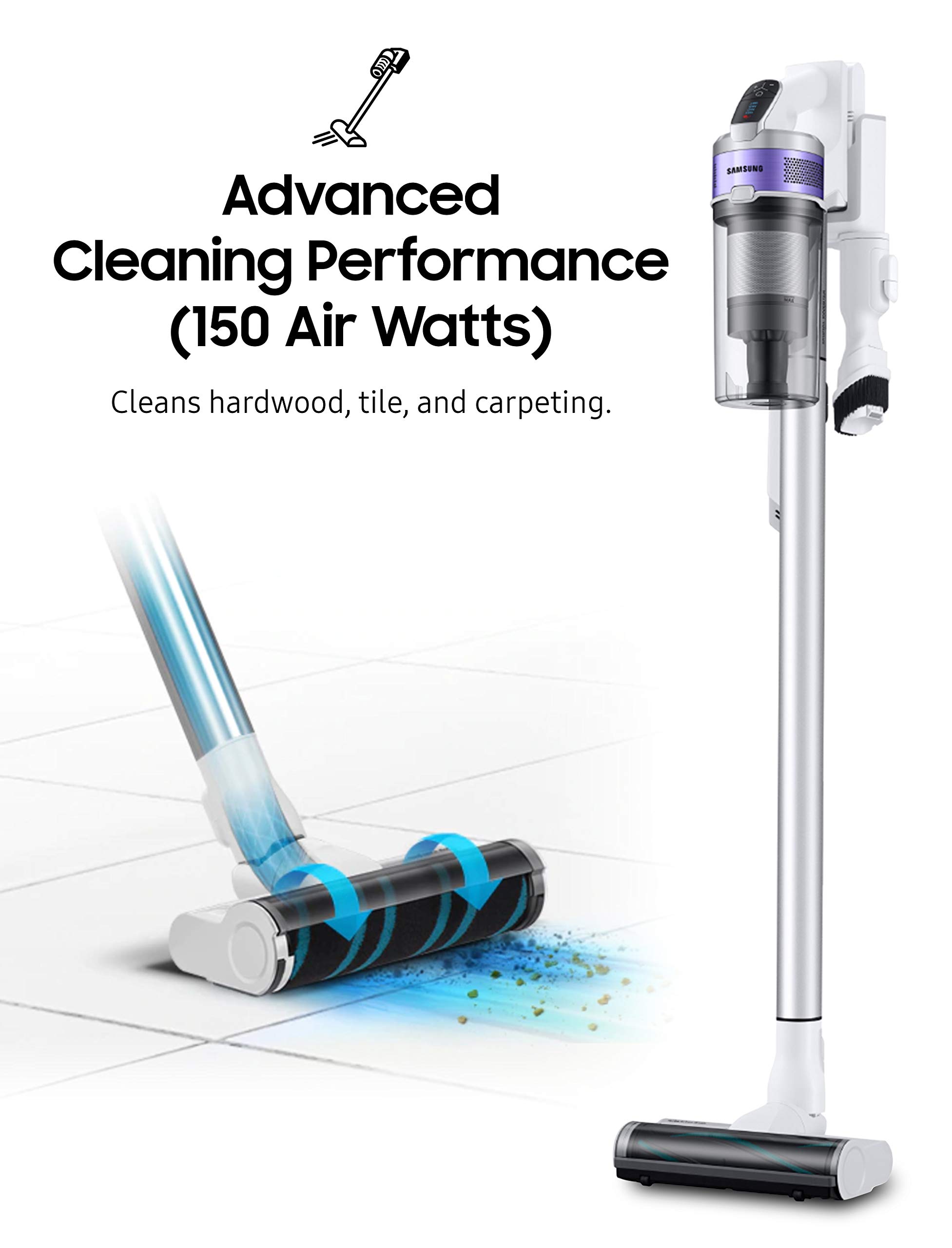 Samsung Jet 70 Pet Stick Lightweight Cleaner with Removable Long Lasting Battery and 150 Air Watt Suction Power Cordless Vacuum with Mini Motorized Tool (VS15T7032R4), Violet (Renewed)