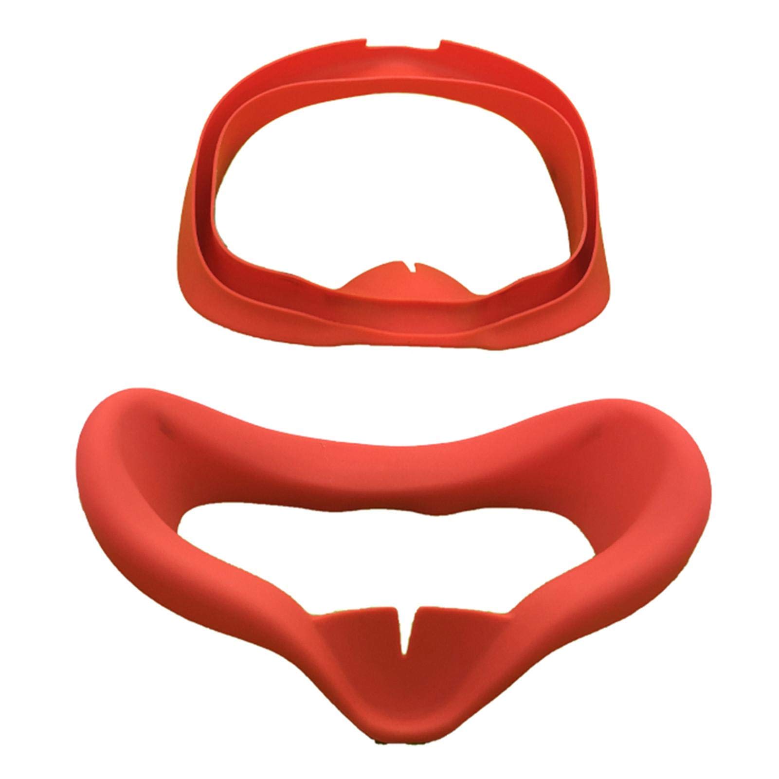 VR Silicone Eye Cover for Oculus Quest 2, VR Anti Sweat Eye Pad, Silicone Face Cover, VR Lens Protect Cover for Oculus Quest, Prevent Light Leakage, Washable Eye Mask Pad, 3 Colors