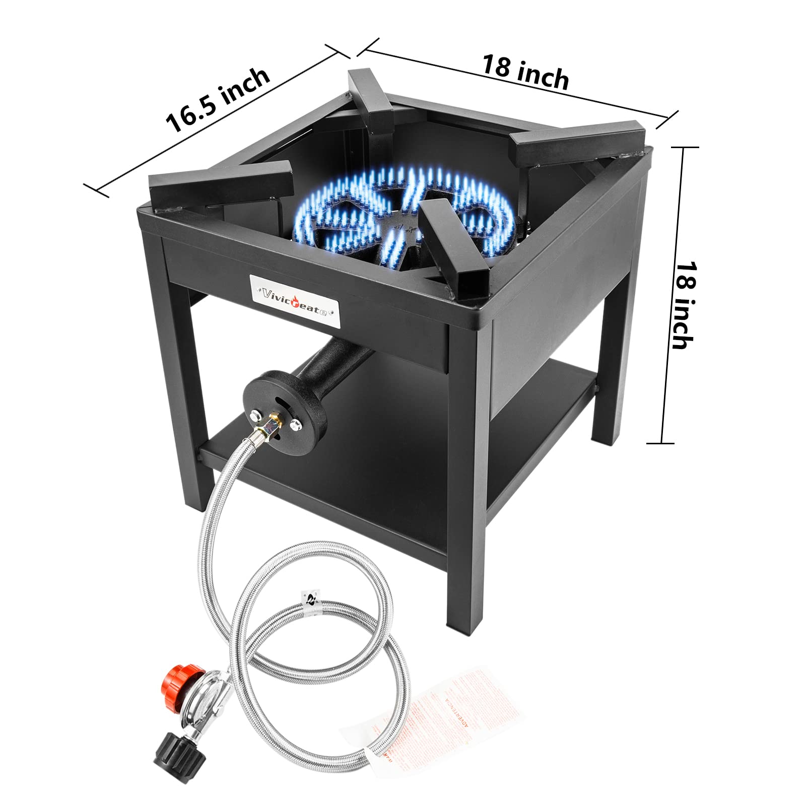 Vivicreate Camping Camp Range Chef Griddle Outdoor Kitchen Garden grill propane gas 20PSIG high pressure cook Stove Burner estufa Quemador cusina