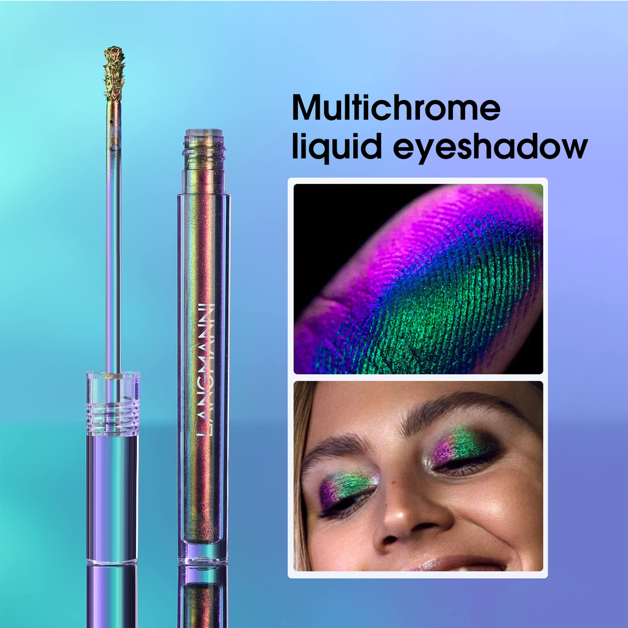 Wismee Chameleon Liquid Eyeshadow, Duochrome Metallic Eyeshadow, Long-lasting Intense Color Shifting Eyeshadow, Smooth Highly Pigment Eyeshadow, 1