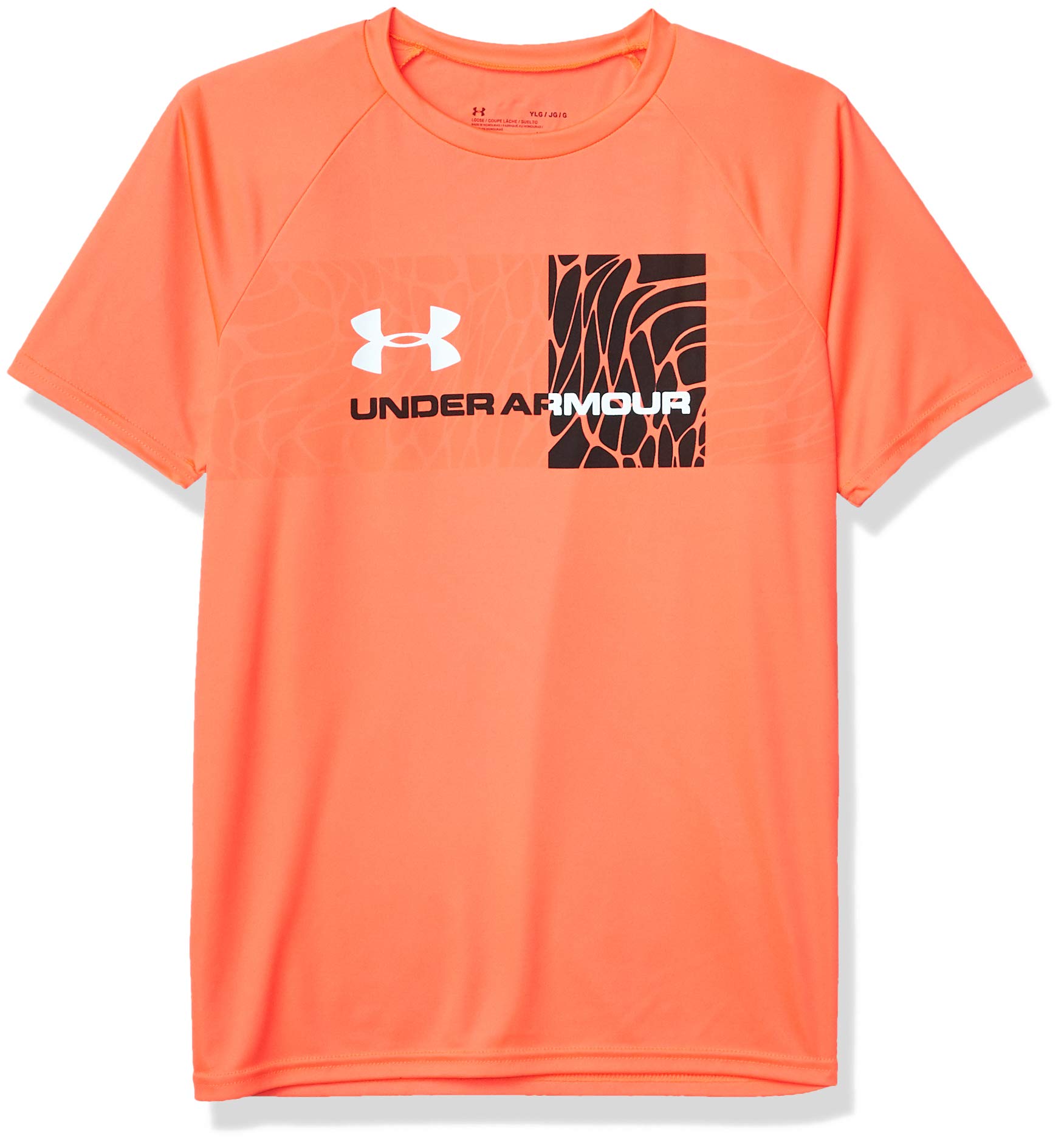 Under Armour Tech Splash Gradient Tee Short Sleeve T-shirt, Beta (628)/White, Youth Small