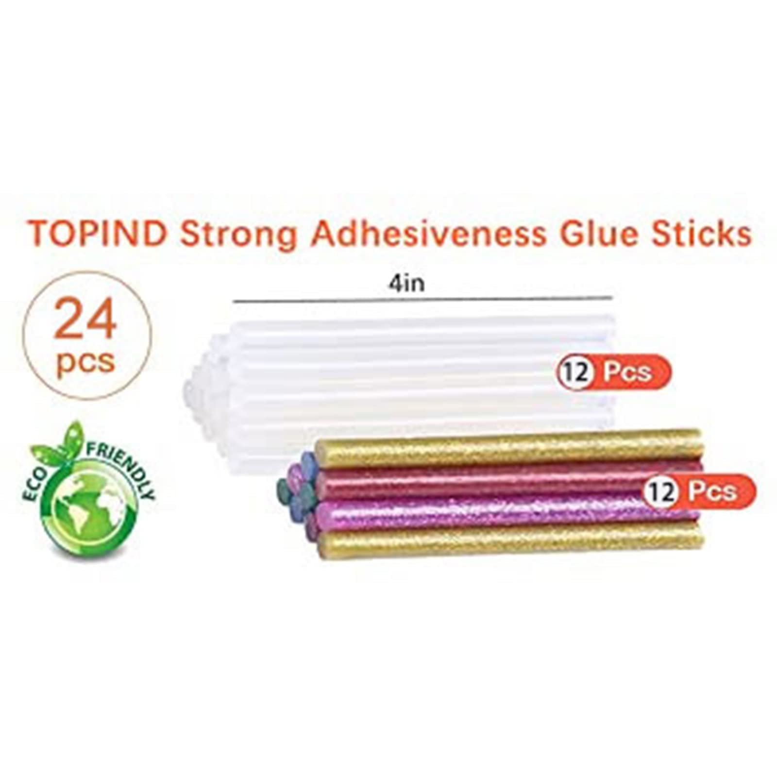 TOPIND Mini Hot Glue Gun for Kids with 40-Pcs Glue Sticks,High Temperature Craft Hot Glue Gun Kit for DIY,Arts & Craft & Home Quick Repairs,20W (1-1)