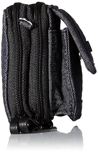 Vera Bradley Women's Denim All in One Crossbody Purse With RFID Protection, Denim Navy, One Size