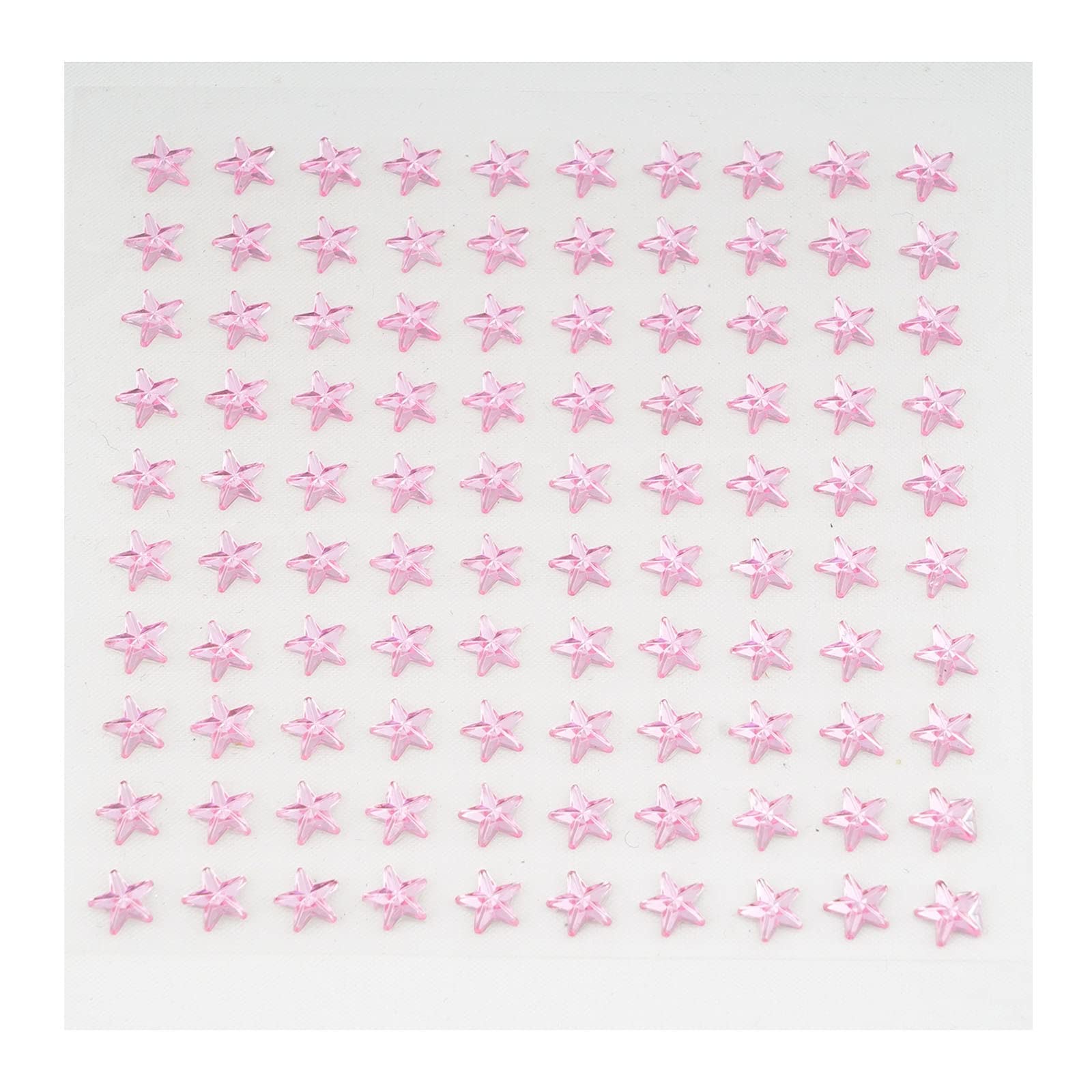 TABLECLOTHSFACTORY Self Adhesive Diamond Rhinestone Star Shape Peel Stickers- Pink - 600 PCS