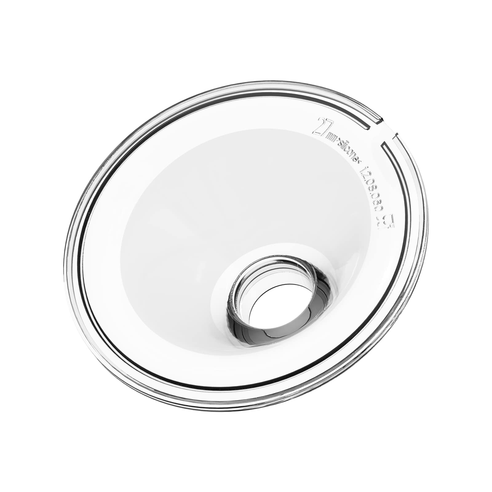 TSRETE Flange Compatible with S9/S10/S12 Parts Replaces, Hands Free Breast Pump Shield/Flange, Breast Pump Parts Replace(27mm) - 1 Pc