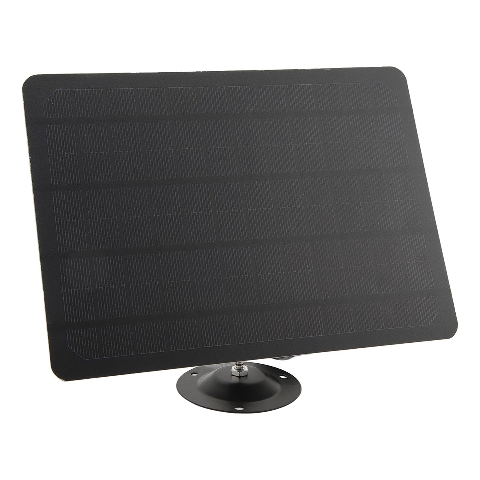 RV Solar Panel Kit, 3 Meters Charging Cable Mono Solar Battery Portable Firm Brackets High Efficiency for Outdoor Camera Monitoring (10W Square)