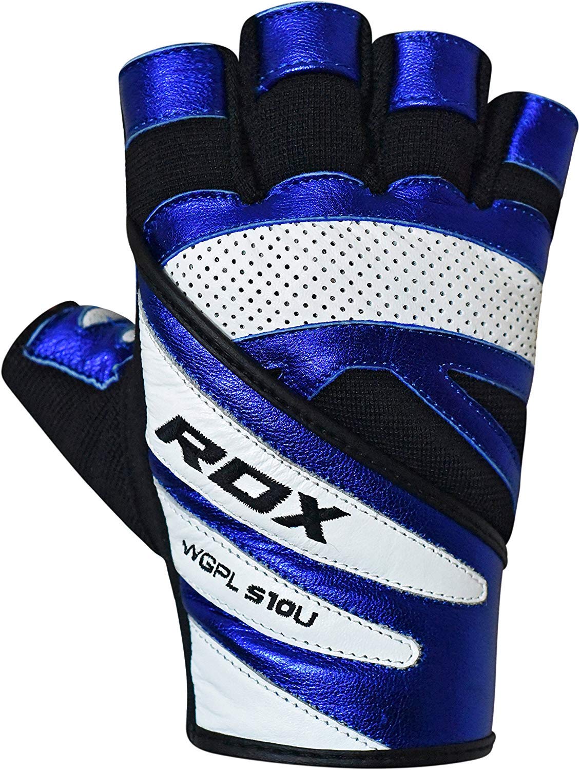 RDX Cow Hide Leather Weight Lifting Gym, Wrist Support Fitness Crossfit Exercise Bodybuilding Training Workout Sport, Gloves