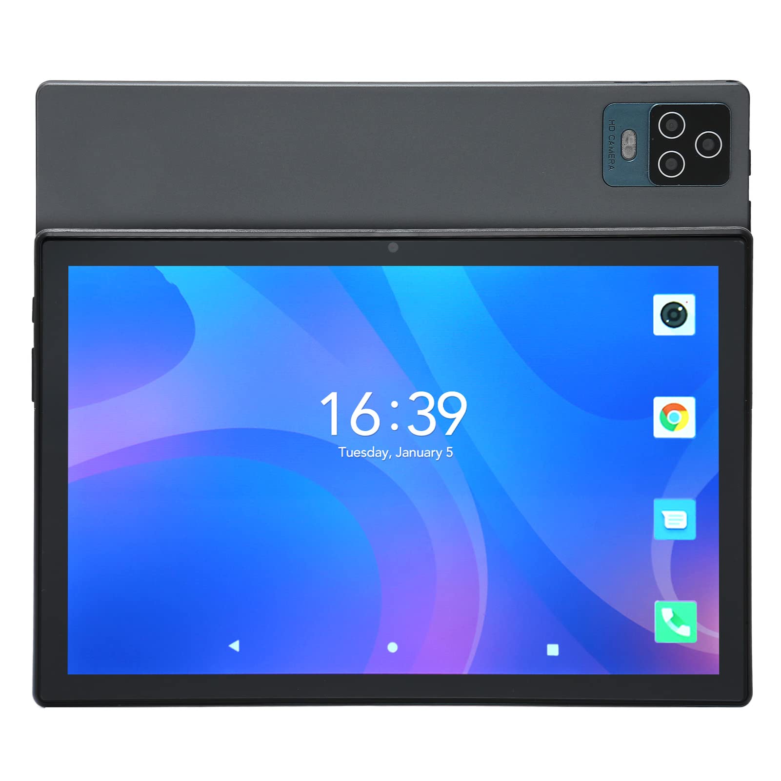 Tablet PC, Dual SIM Dual Standby 1920x1200 Resolution US Plug 100-240V Support 4G LTE HD Tablet 12GB 256GB for Android 12.0 for Reading for Elderly (Blue)