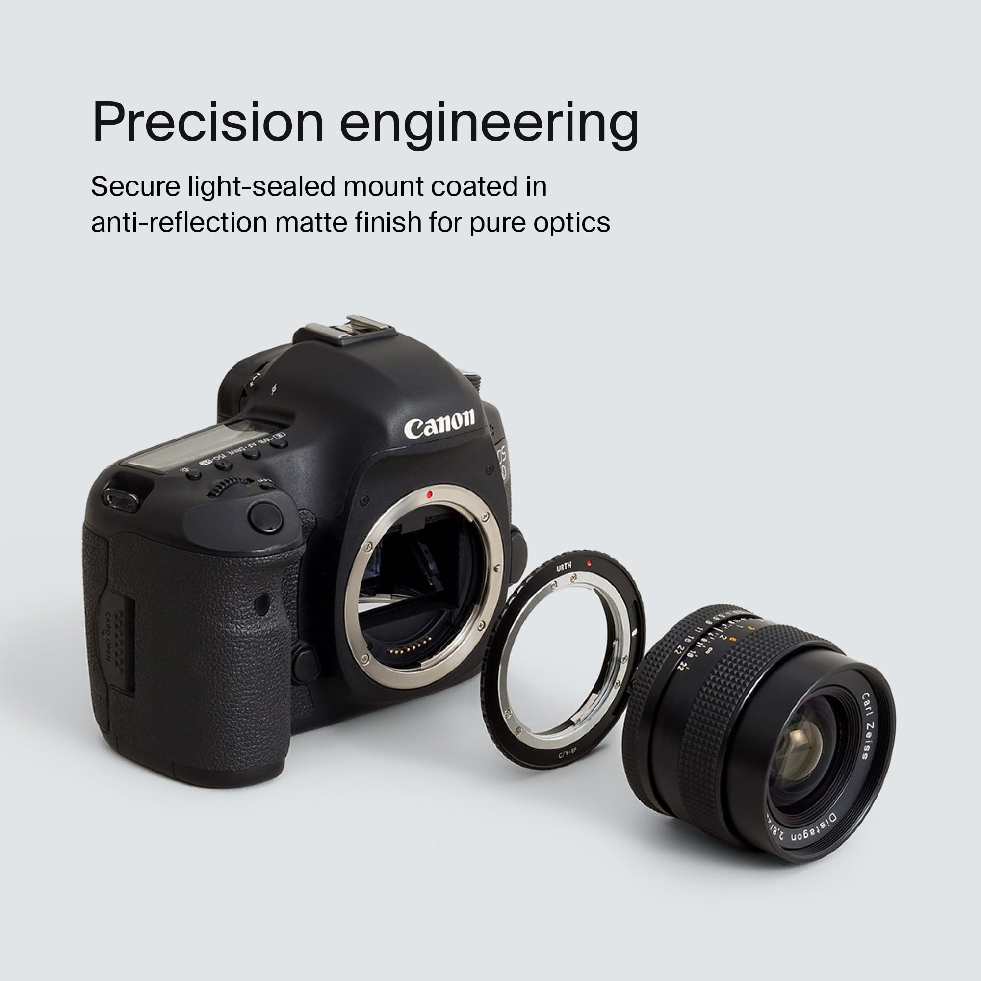 Urth Lens Mount Adapter: Compatible with Contax/Yashica (C/Y) Lens to (EF/EF-S) Camera Body