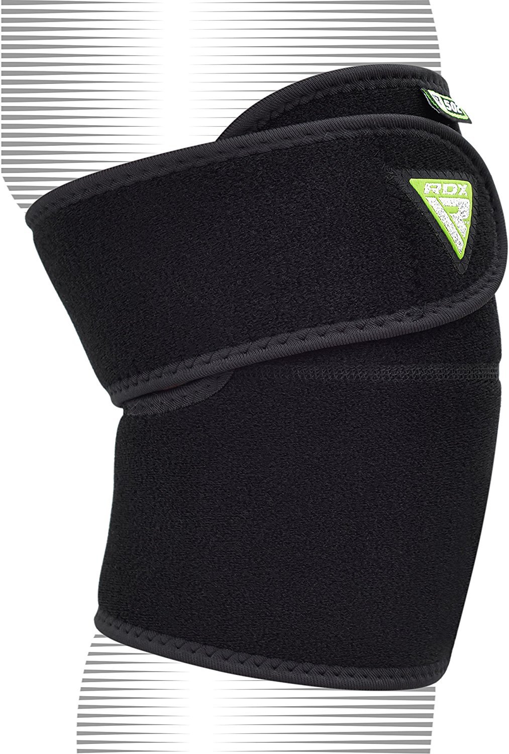 RDX Knee Support Brace, Adjustable Elasticated Compression Guard for Tendonitis, Joint Pain Relief, Arthritis, ACL, Meniscus Tear, Strain Protector for Sports Workout. SOLD AS SINGLE ITEM.