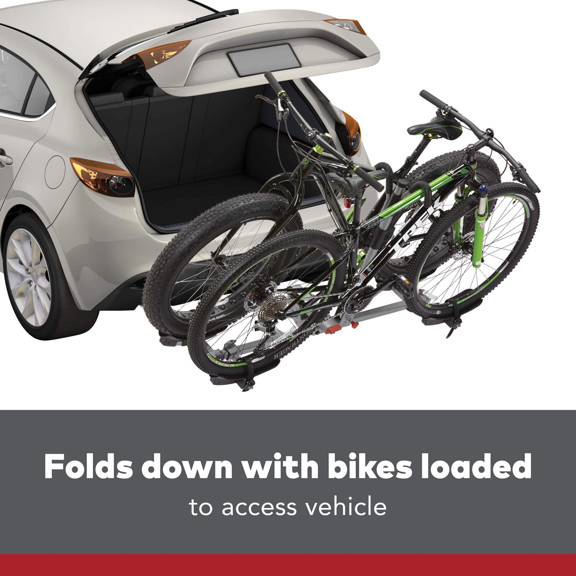 YAKIMA, TwoTimer Tray Hitch Bike Rack, Great for Fat Bikes, Bikes with Fenders, Women's Specific Bikes, 2 Bike Capacity